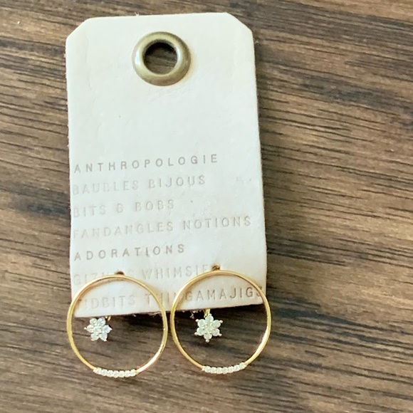 Anthropologie | Jewelry | Anthropologi Floating Star Front Back Earring ...
